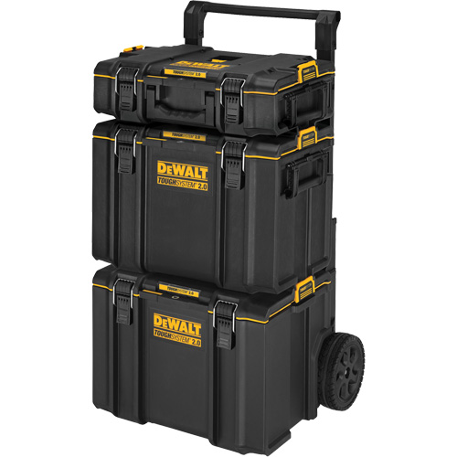 TOUGHSYSTEM 2.0 Rolling Tower, 24" x 20-2/5" x 34-1/2", Black/Yellow ...