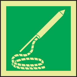IMO Evacuation & First Aid Sign: Line Throwing Appliance | Olsen Safety