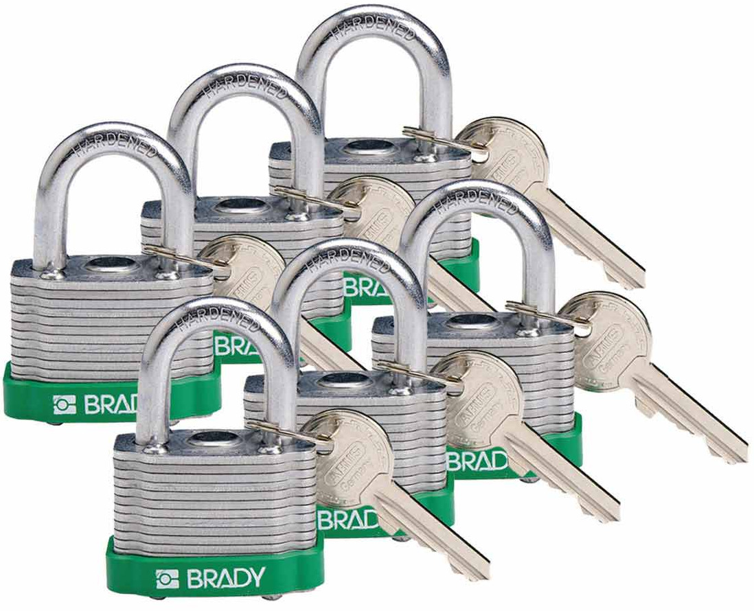 Key-Retaining Laminated Steel Padlocks