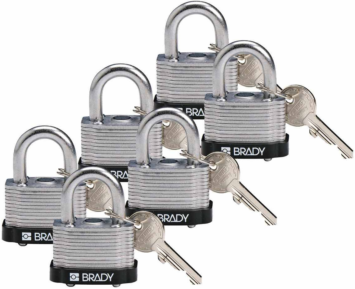 Key-Retaining Laminated Steel Padlocks